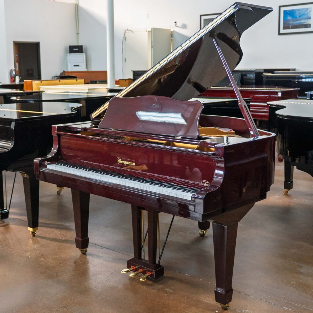 Bergmann TG-150 Heritage Series Baby Grand Piano Mahogany Polish - Kim ...